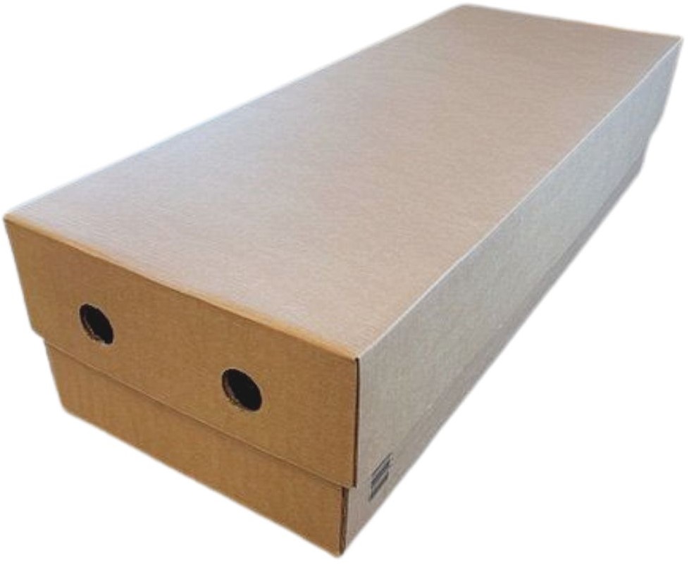 AA doos 120*45*h28cm wisselgat + plaat (opgezet) - bruin 4-Bulk